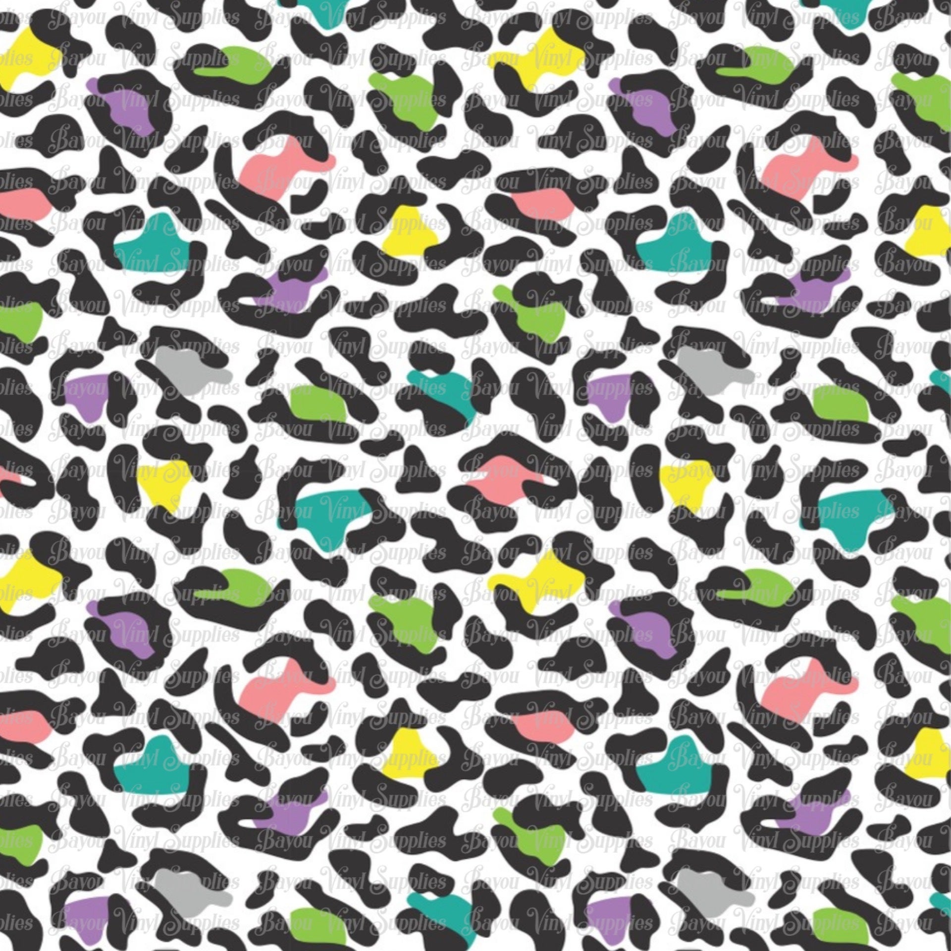 Multi Color Leopard 2(big) | Bayou Vinyl Supplies