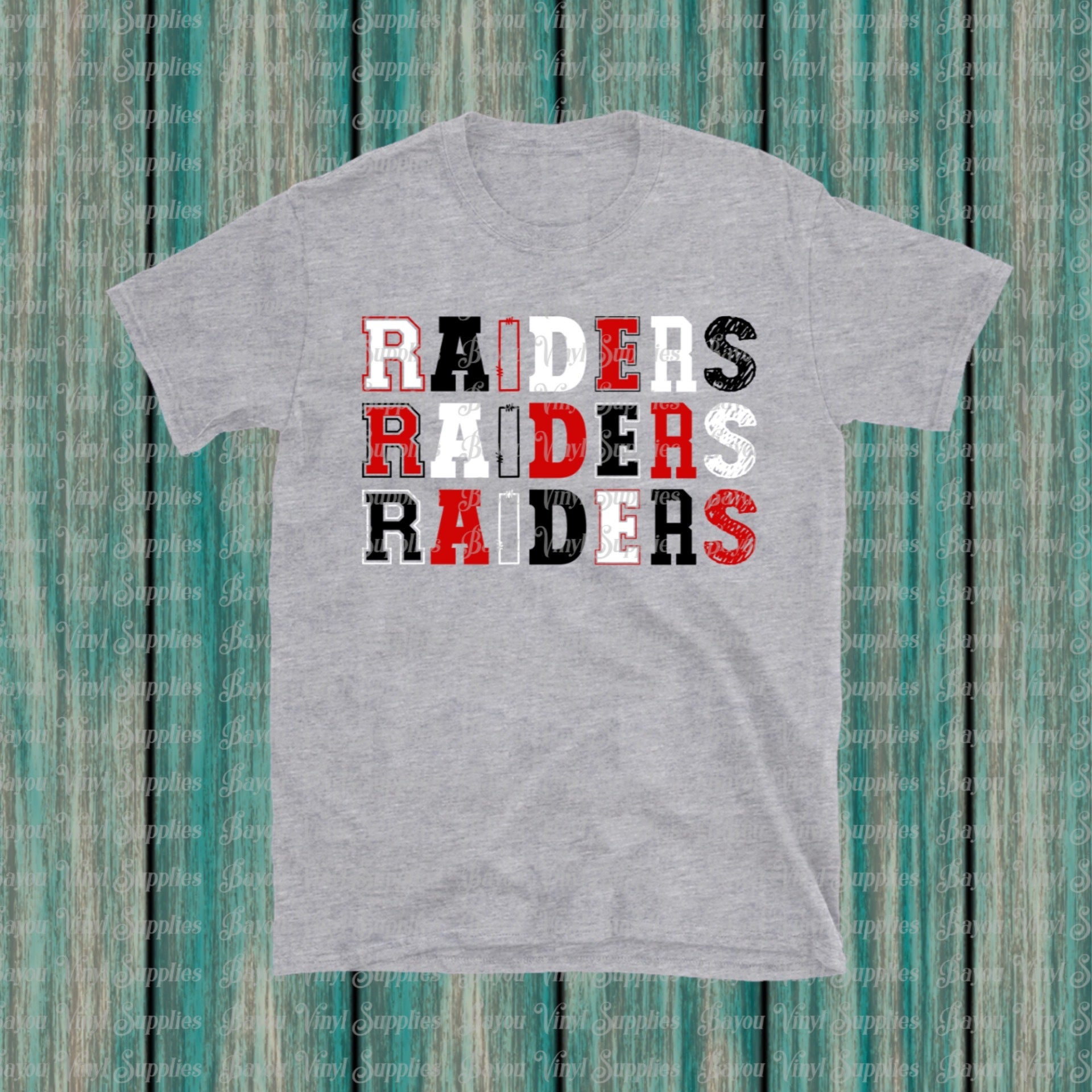 Raiders Varsity DTF Transfer | Bayou Vinyl Supplies