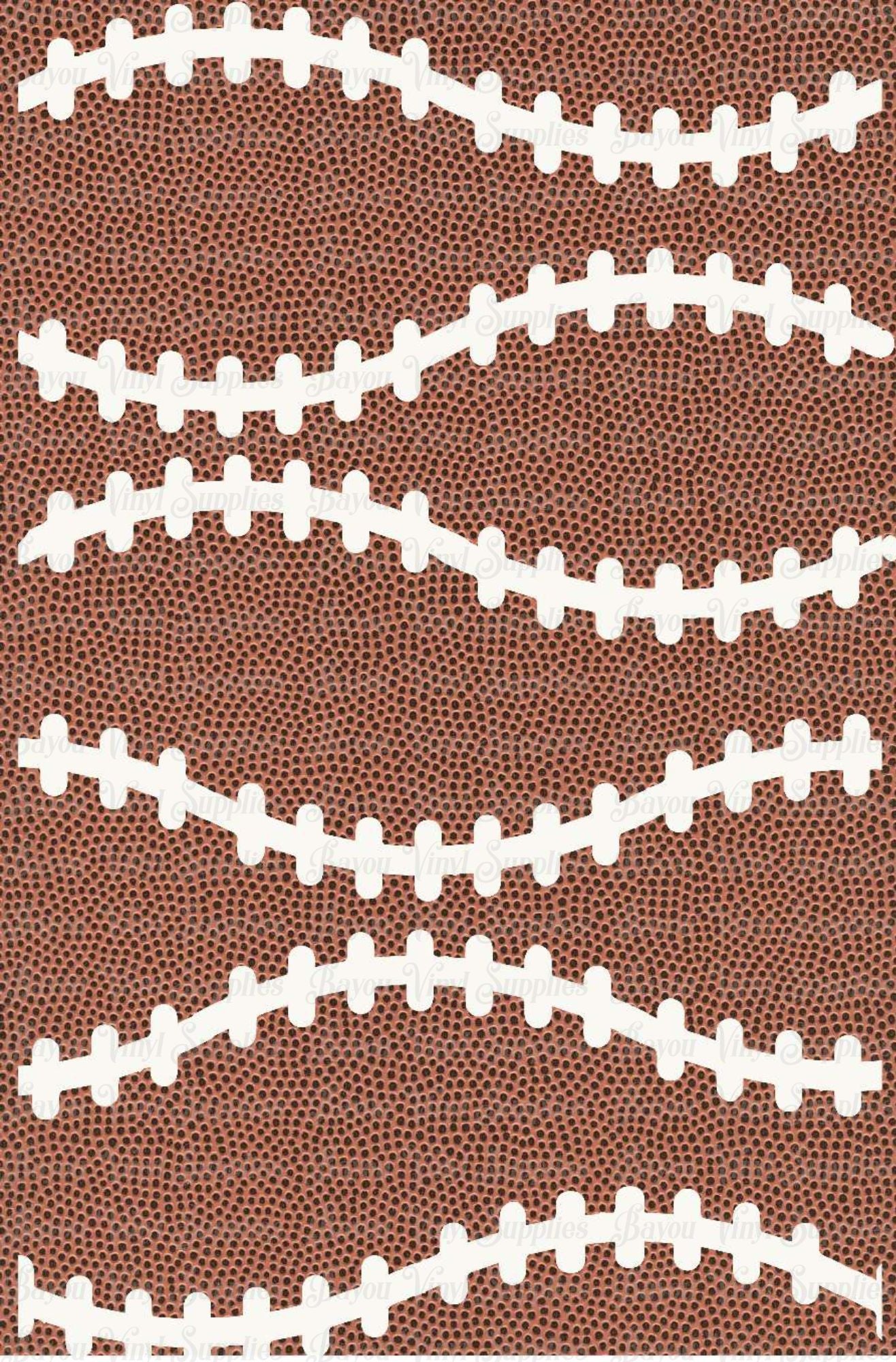 Curved Lace Football | Bayou Vinyl Supplies